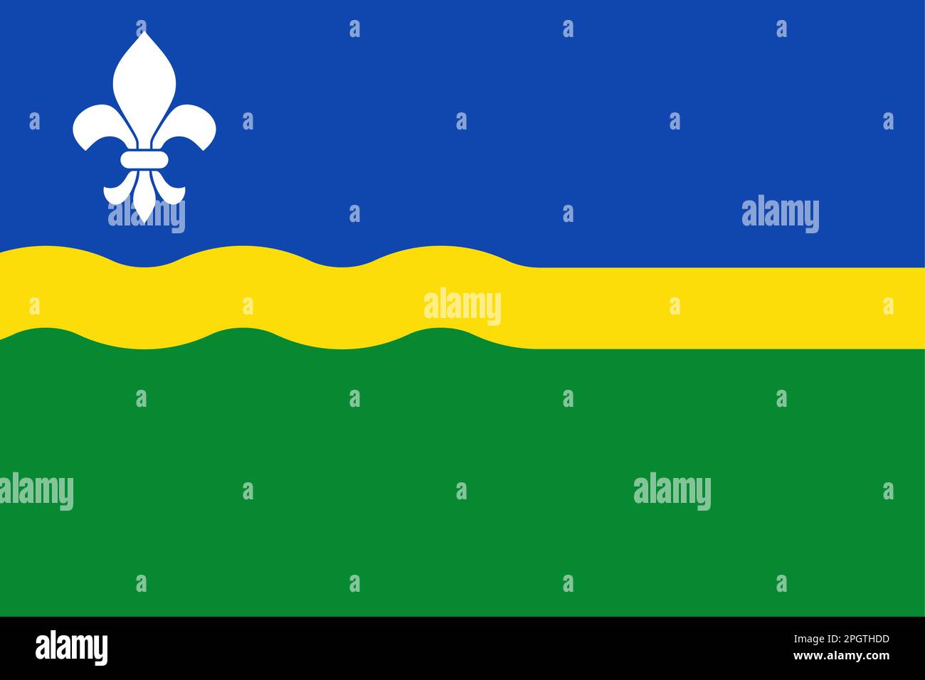 Flag of Flevoland province (Kingdom of the Netherlands, Holland Stock Vector Image & Art - Alamy