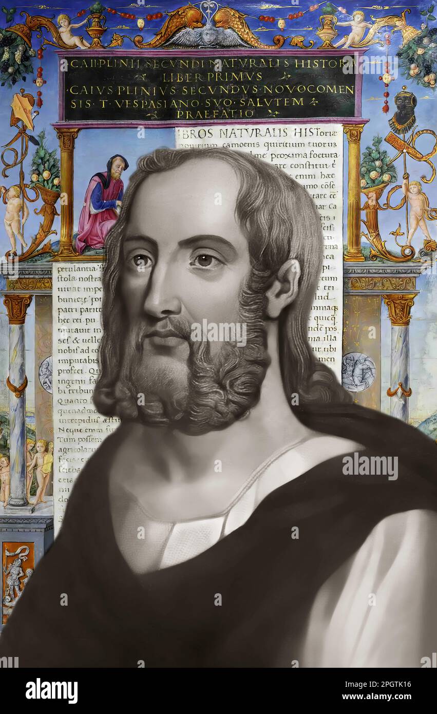 Naturalis Historia, 15th century, after Gaius Plinius Secundus, AD 23/ ...