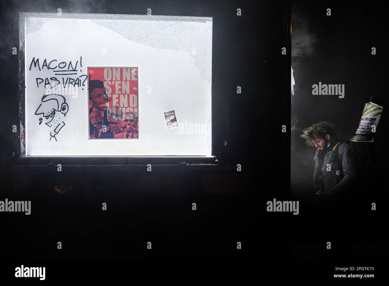 Paris, France 23rd March 2023 Julien Mattia / Le Pictorium - 9th day of ...