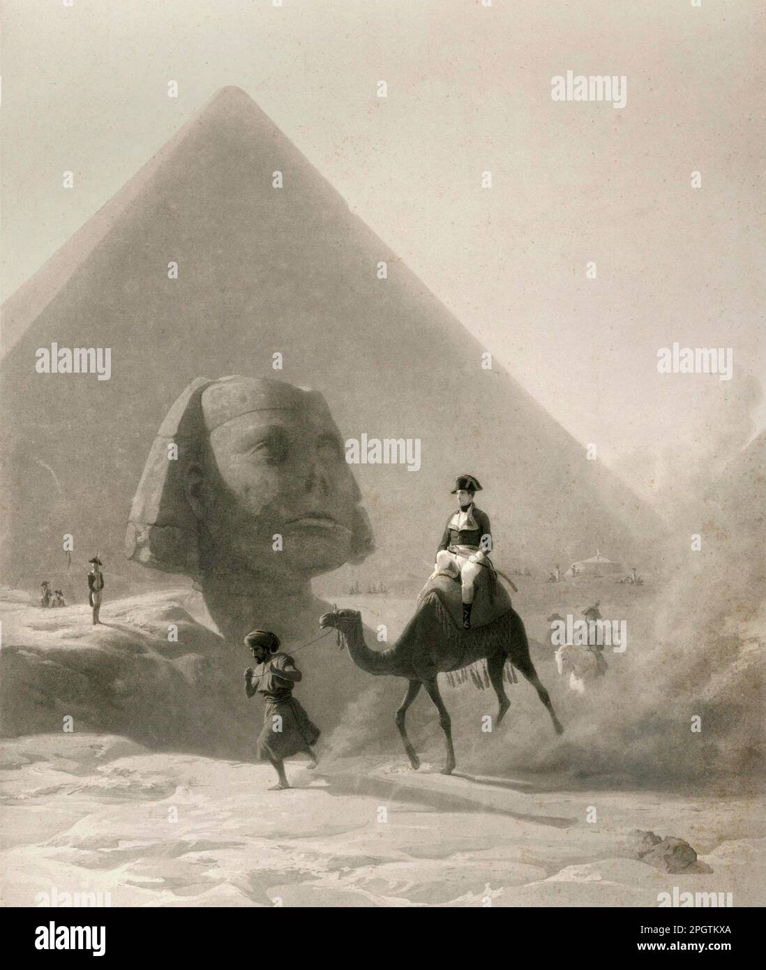 Forty centuries contemplate it. Bonaparte in front of the Pyramids of ...