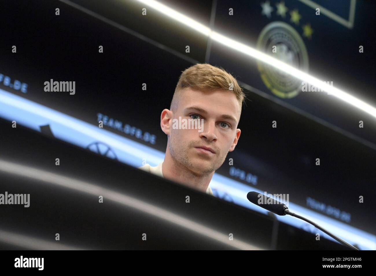 Frankfurt, Deutschland. 24th Mar, 2023. Joshua KIMMICH (GER), single ...