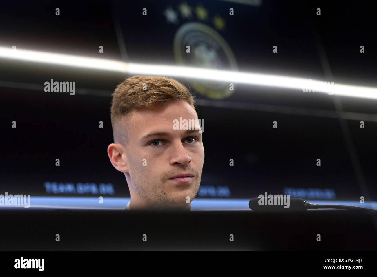 Frankfurt, Deutschland. 24th Mar, 2023. Joshua KIMMICH (GER), single ...