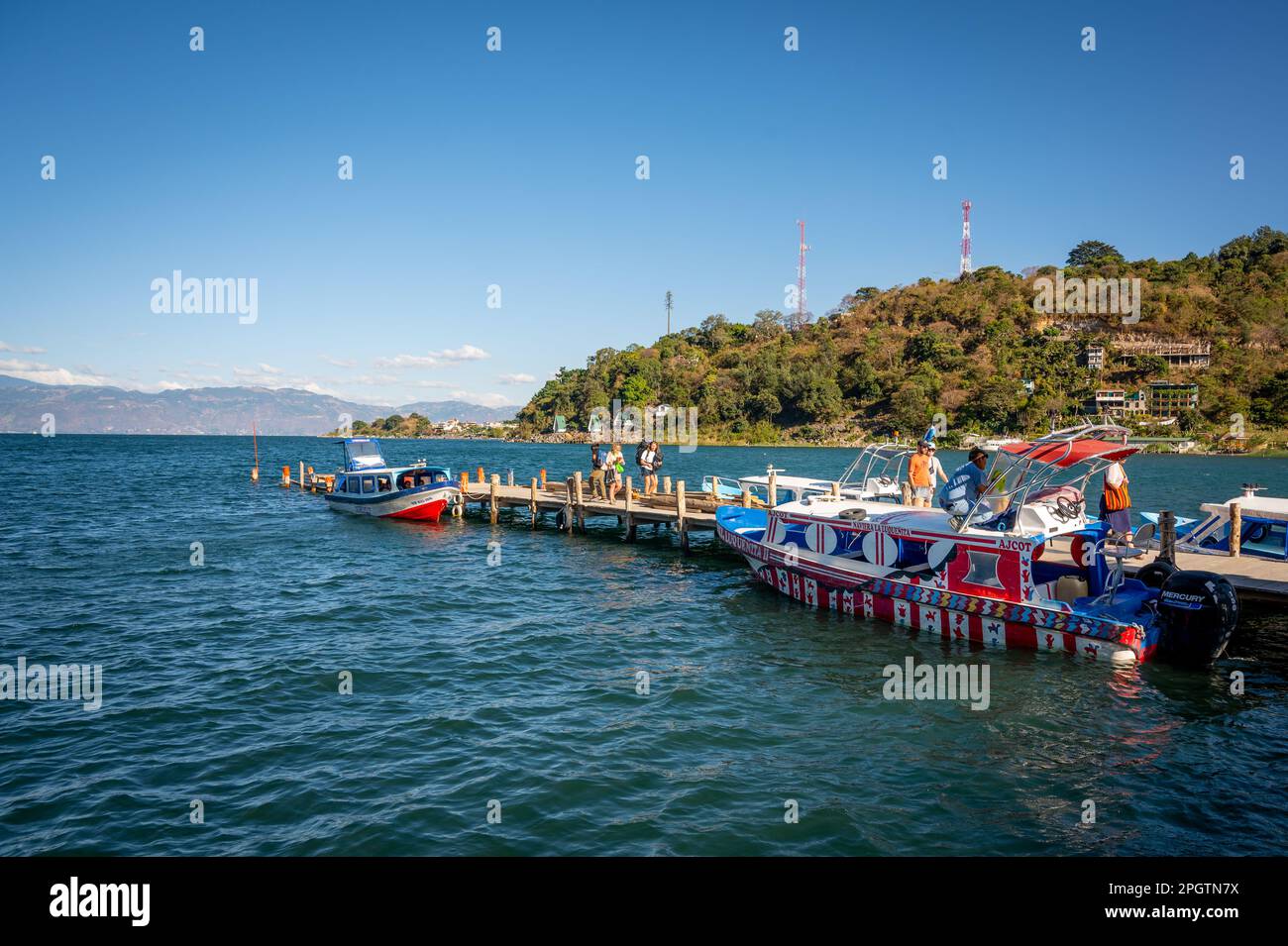 Small BoatÕs in Solol‡ Guatemala Stock Photo - Alamy