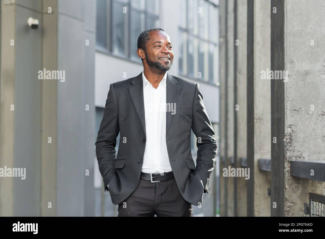 Afro american smiling positive doctor hi-res stock photography and ...