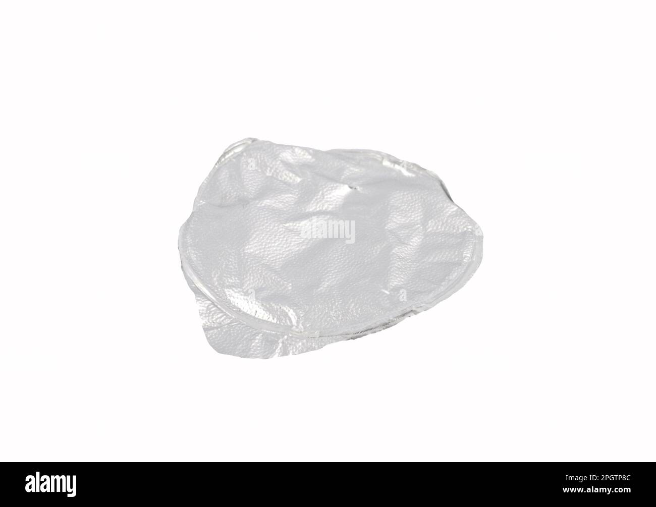 Aluminum lid isolated on white background Stock Photo - Alamy