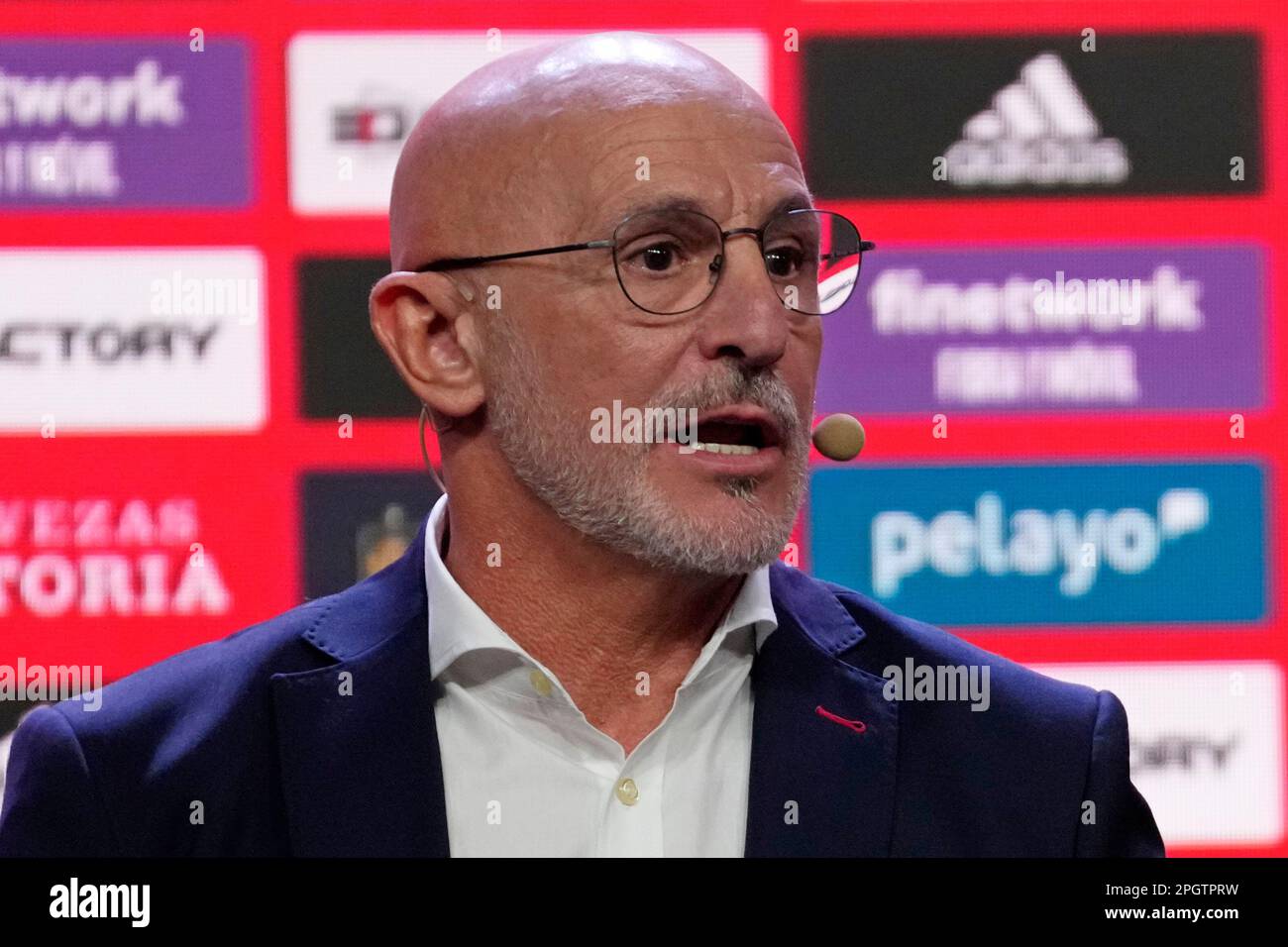 FILE - Luis de la Fuente speaks during his presentation as Spain's new ...