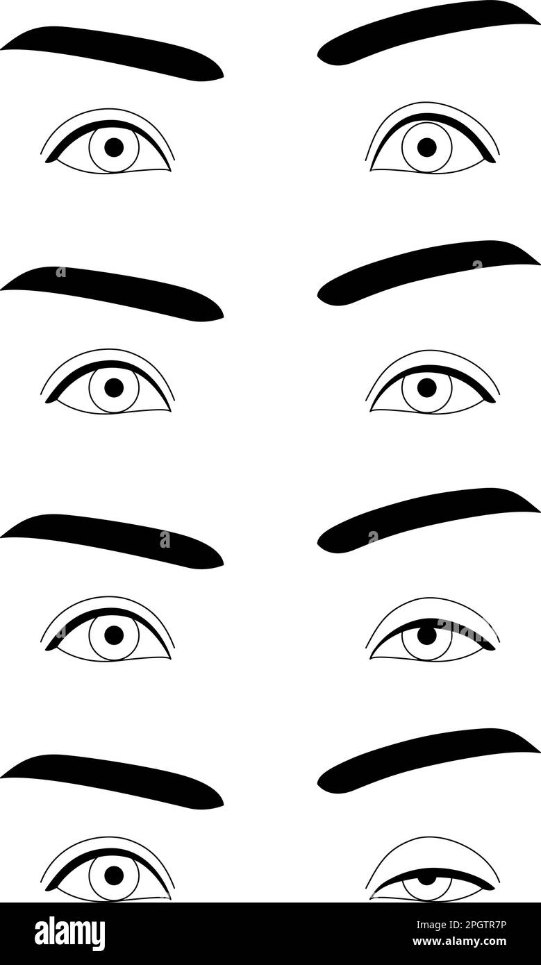 Heavy eyebrow Black and White Stock Photos & Images - Alamy