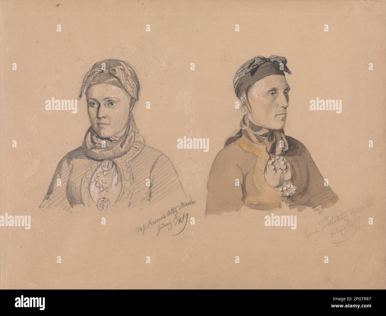 Aase Rasmusdatter Stranden and Anna Troelsdatter Kittelsviken 1849 by ...