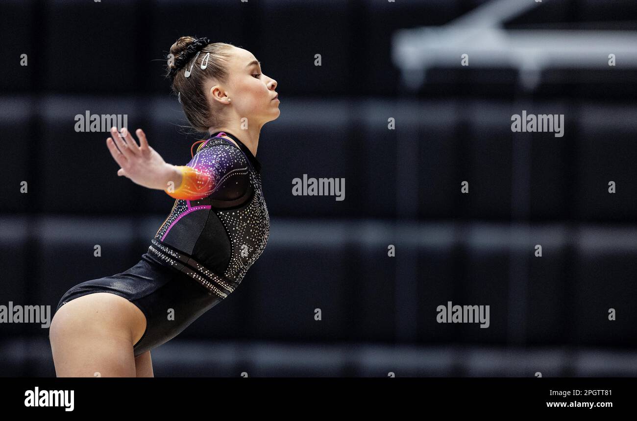 ROTTERDAM - Eythora Thorsdottir in action during the first European ...
