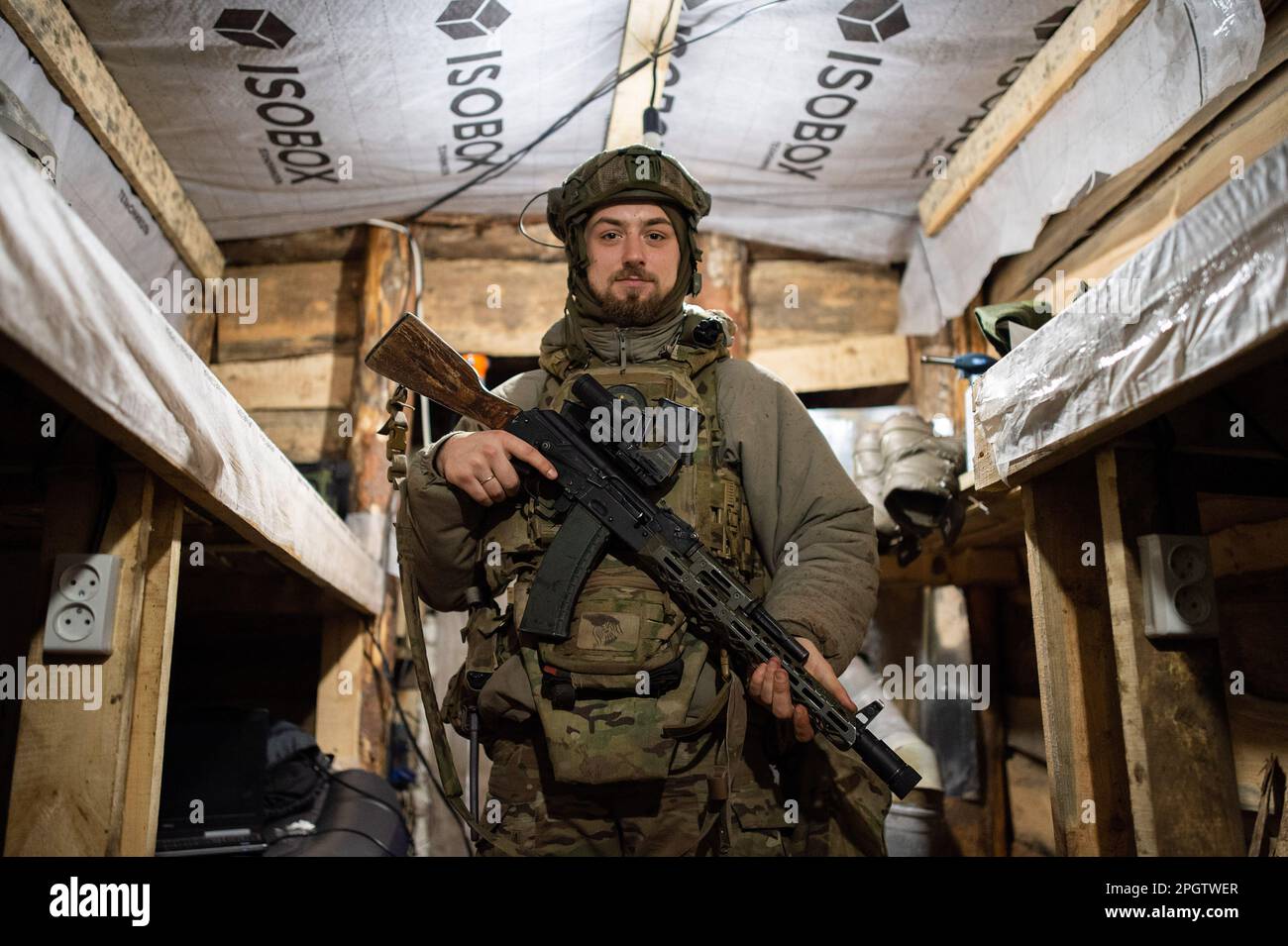 Ukraine. 17th Feb, 2023. Fante Yuri, 24 years old, married for six ...