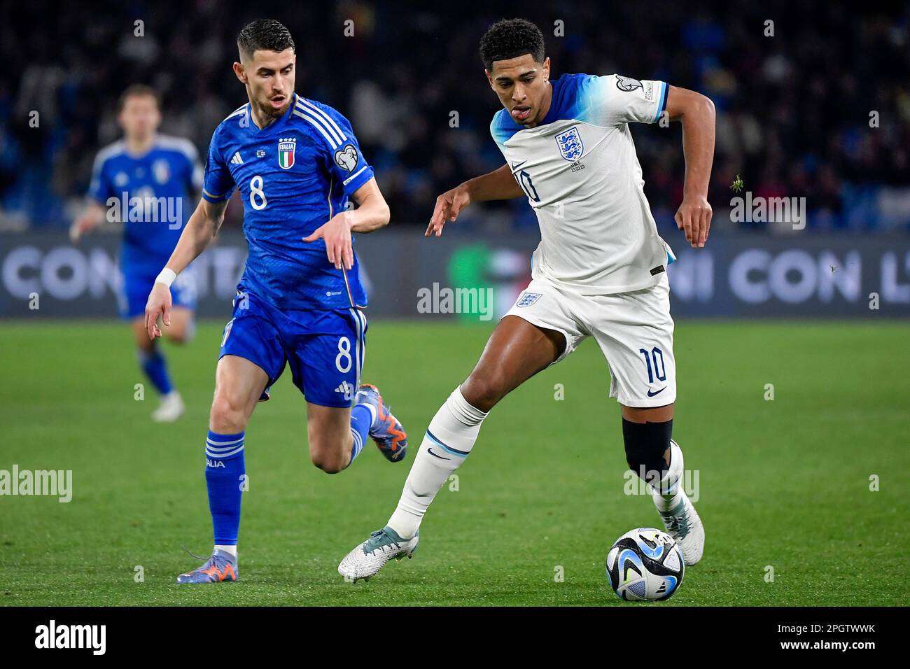 Jorge Luis Frello Filho alias Jorginho of Italy and Jude Bellingham of ...