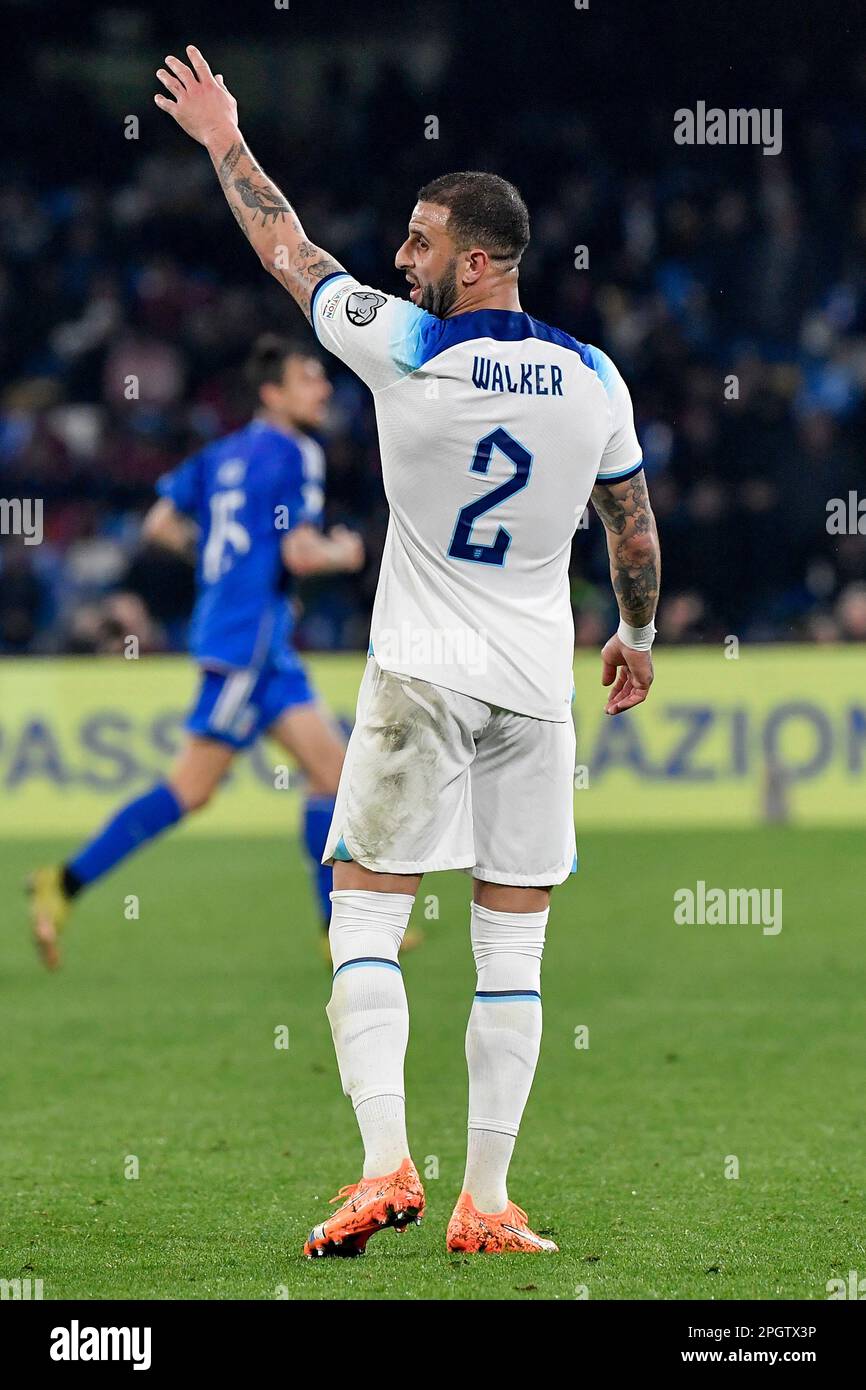 Kyle Walker of England gestures during the UEFA EURO2024 European ...