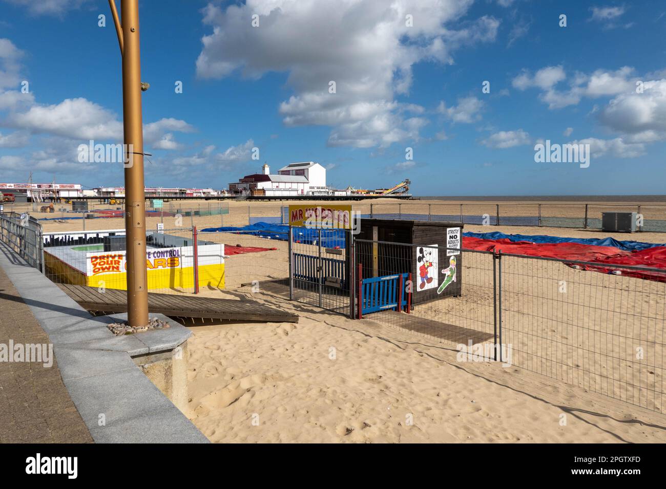 Bouncy castles all laid out getting ready to be inflated for the coming ...
