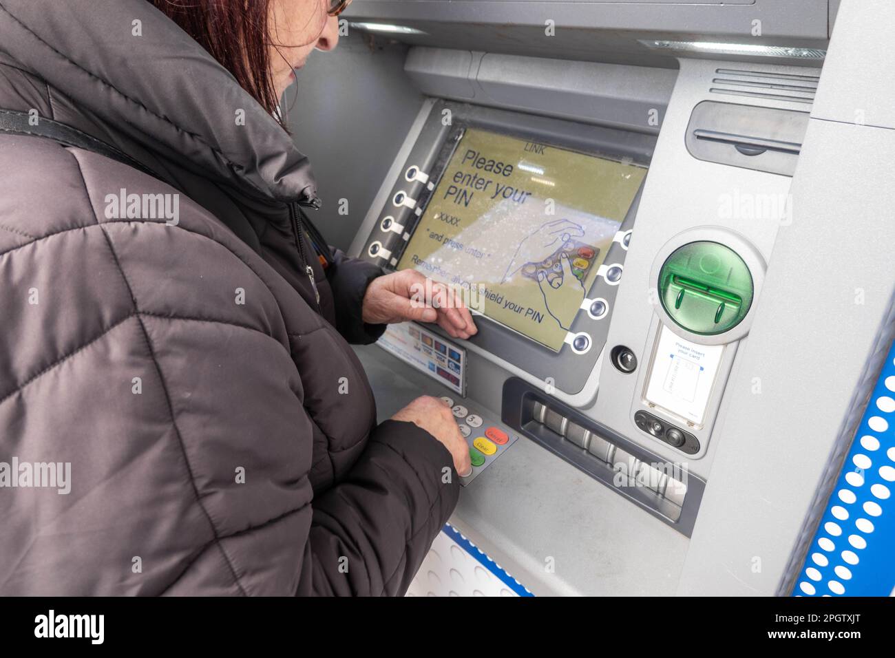 Entering pin number hi-res stock photography and images - Alamy