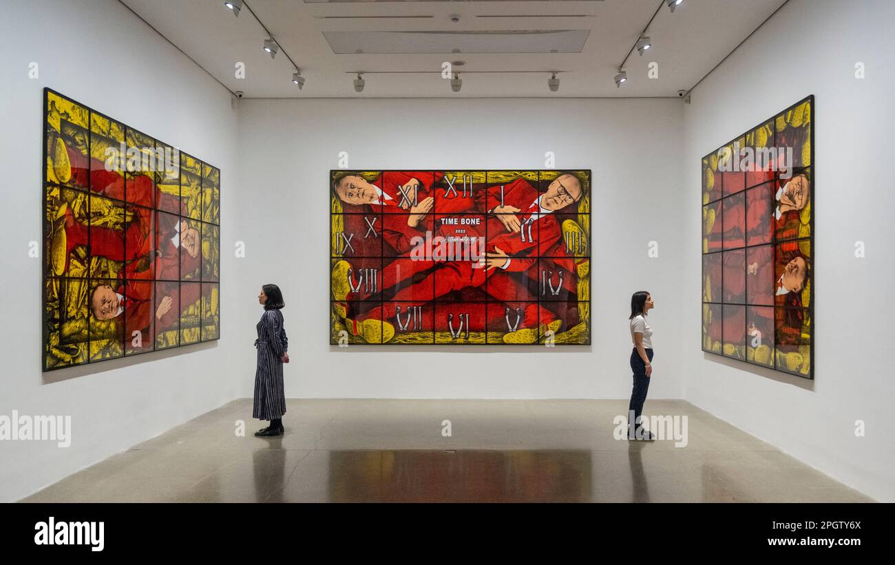 London, UK. 24 March 2023. (C) 'Time Bone', 2022, by Gilbert & George ...