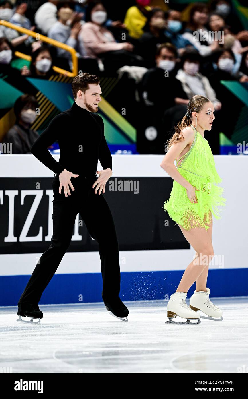 Anastasia POLIBINA & Pavel GOLOVISHNIKOV (POL), during Ice Dance Rhythm ...
