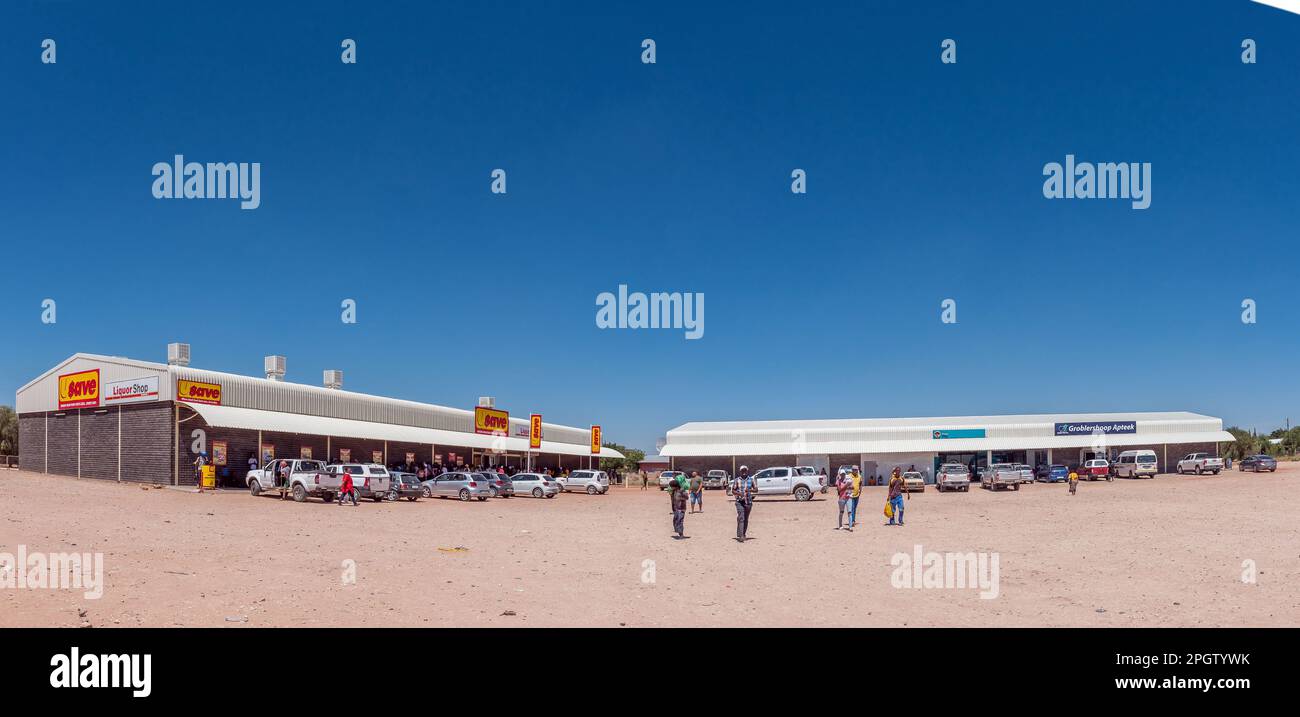 Groblershoop, South Africa - Feb 24, 2023: A shopping centre in ...