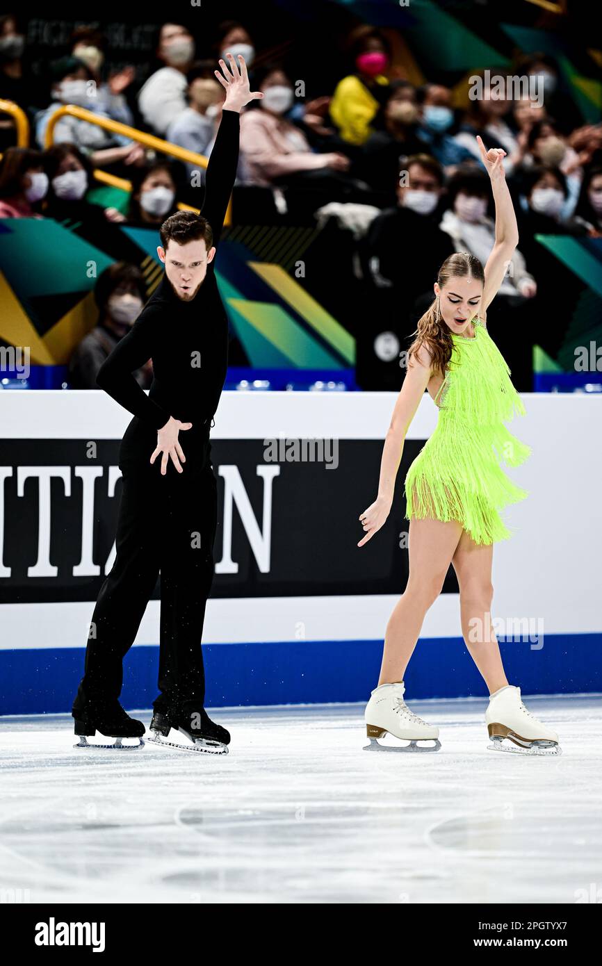 Anastasia POLIBINA & Pavel GOLOVISHNIKOV (POL), during Ice Dance Rhythm ...