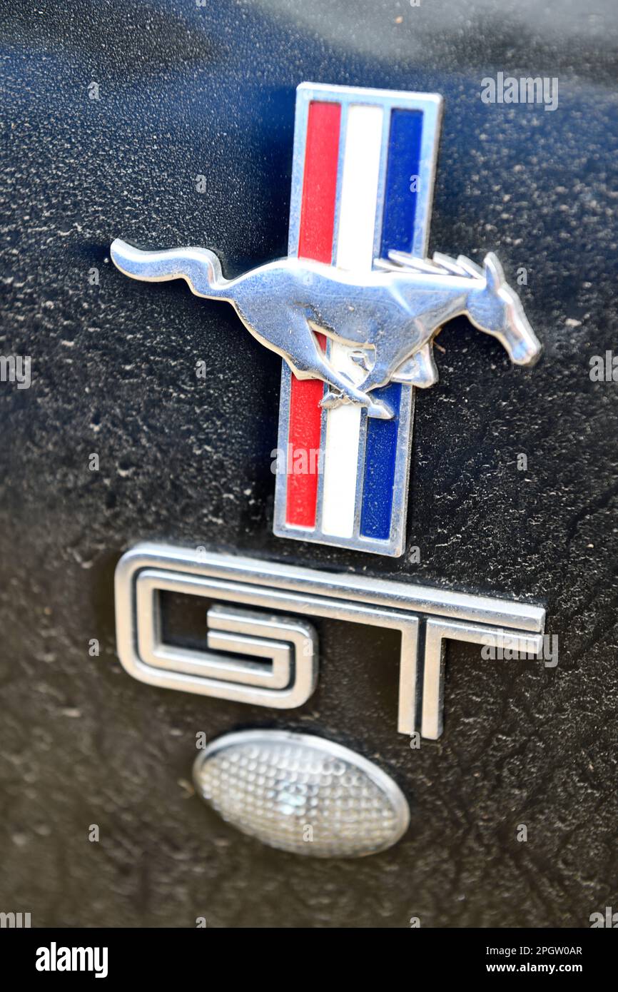 Ford Mustang GT Muscle Car on Static Display at Hook Norton Brewery ...