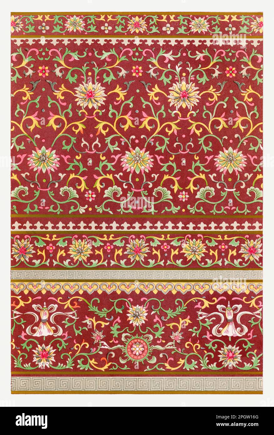Beautiful vintage oriental design. Chinese floral pattern in high ...