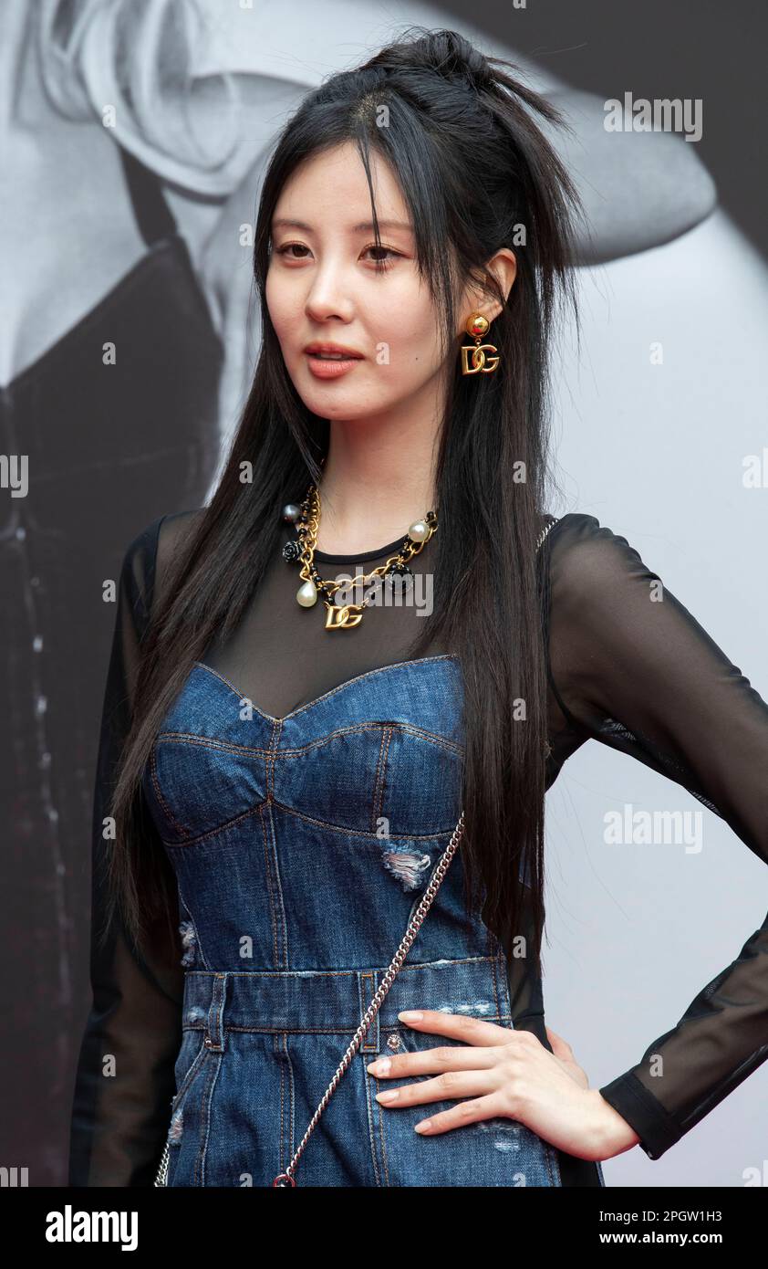 24 March 2023 – Seoul, South Korea: South Korean singer and actress ...