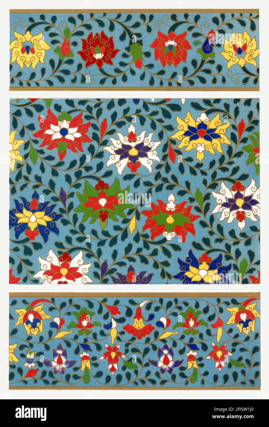 Beautiful vintage oriental design. Chinese floral pattern in high ...