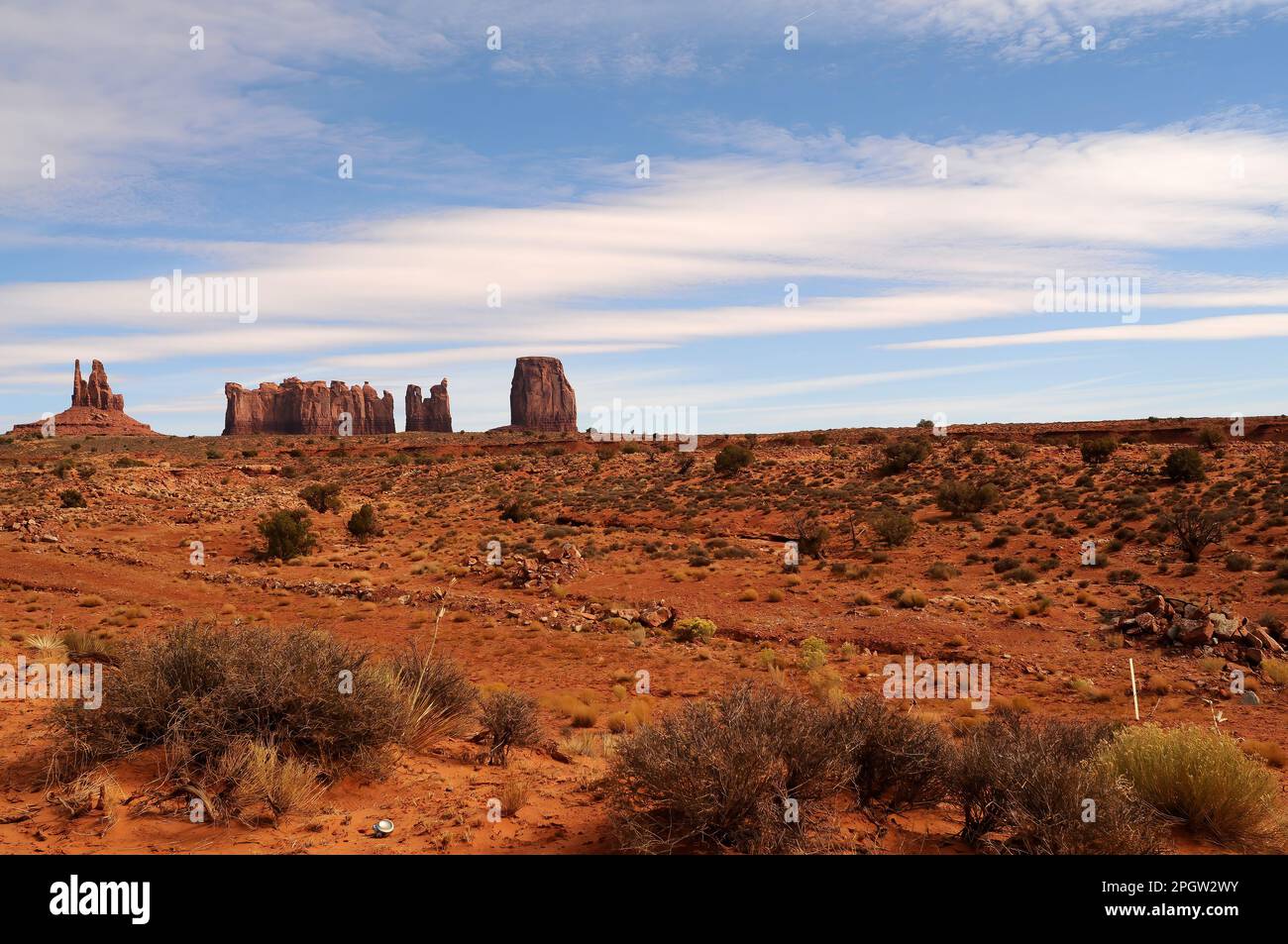 Desolate Monument Valley north east Arizona Navajo Nation USA Stock ...