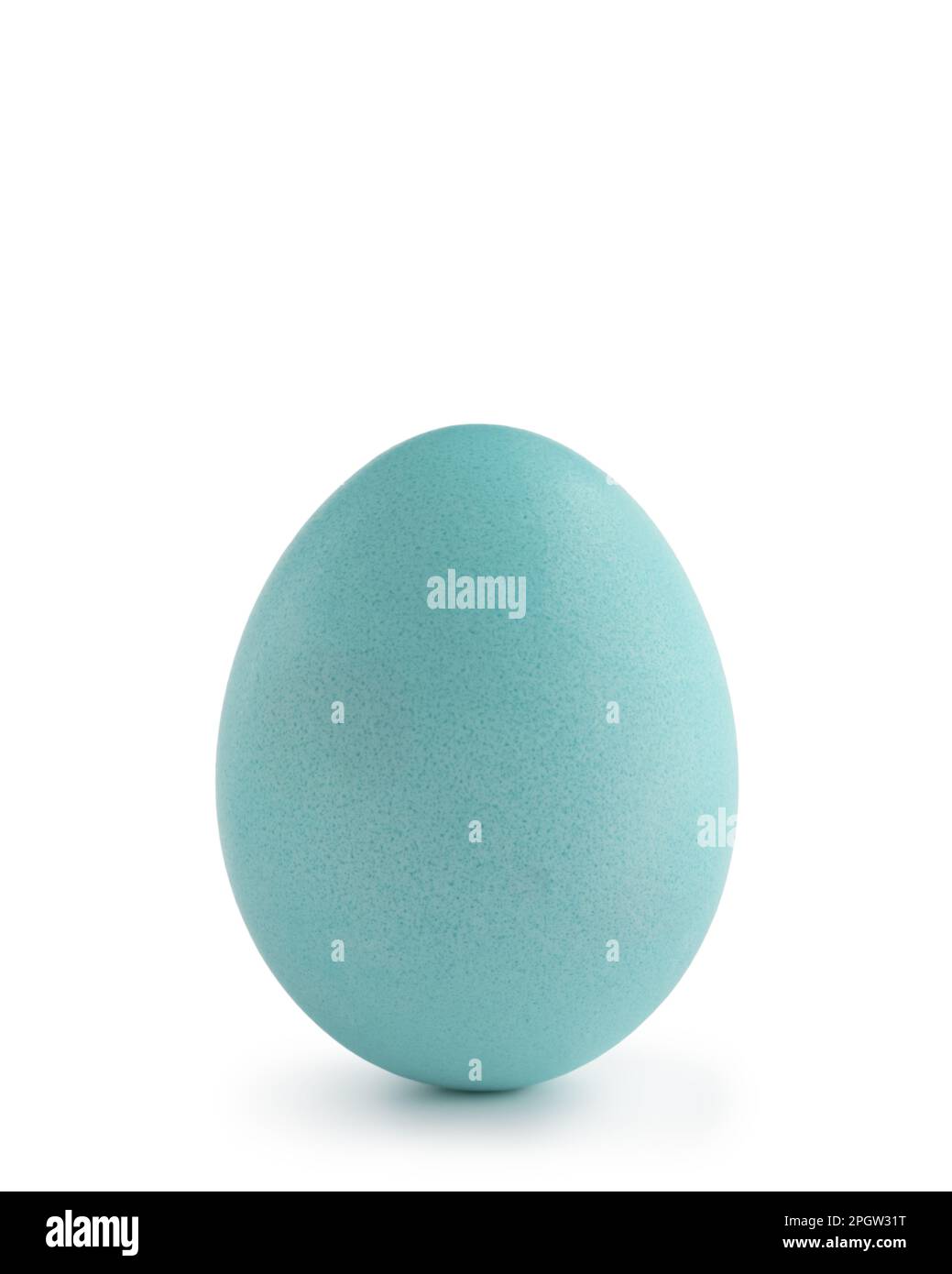 azure blue easter egg isolated on white background, with shadow Stock ...