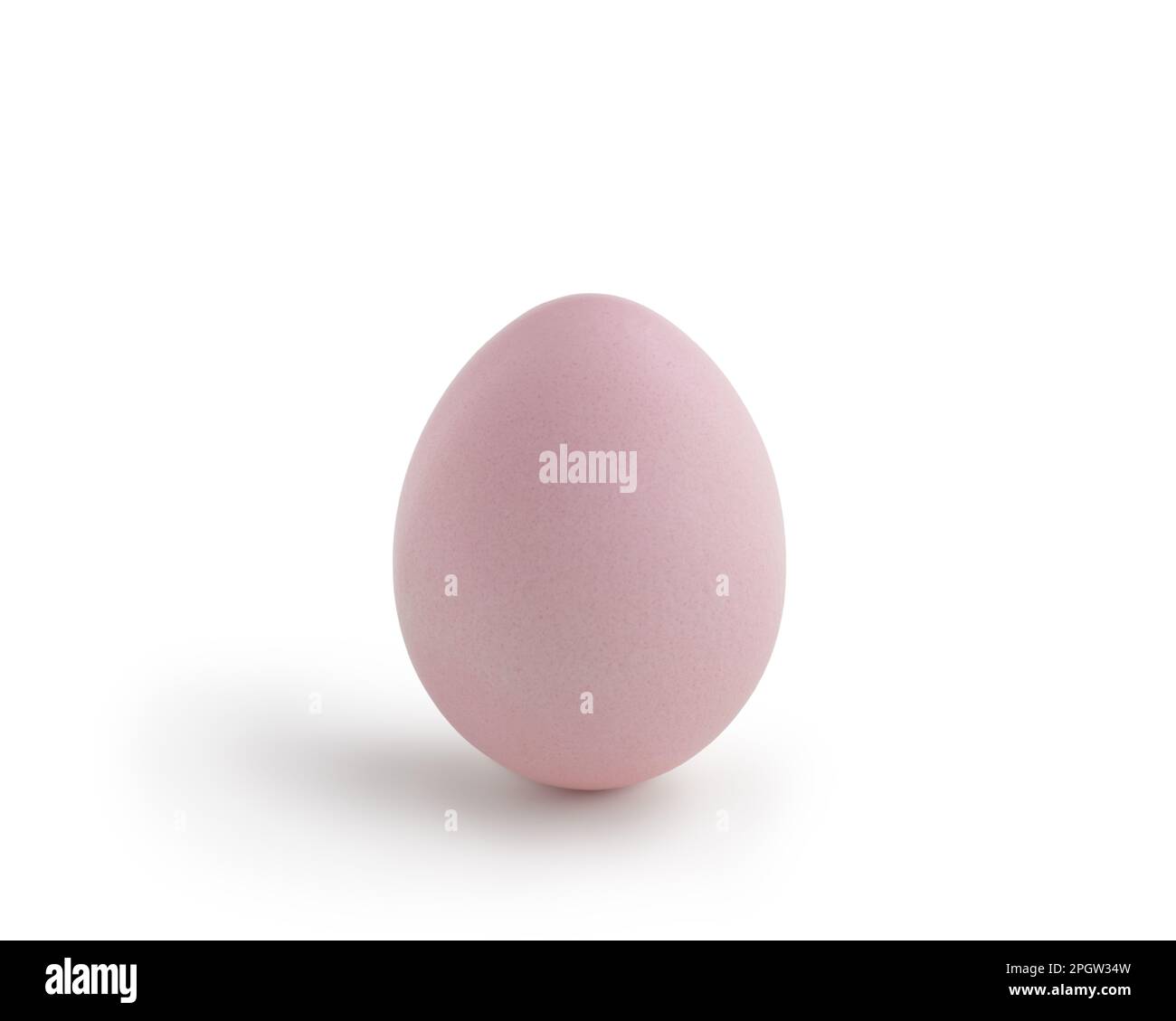 pink easter egg isolated on white background, with shadow Stock Photo ...