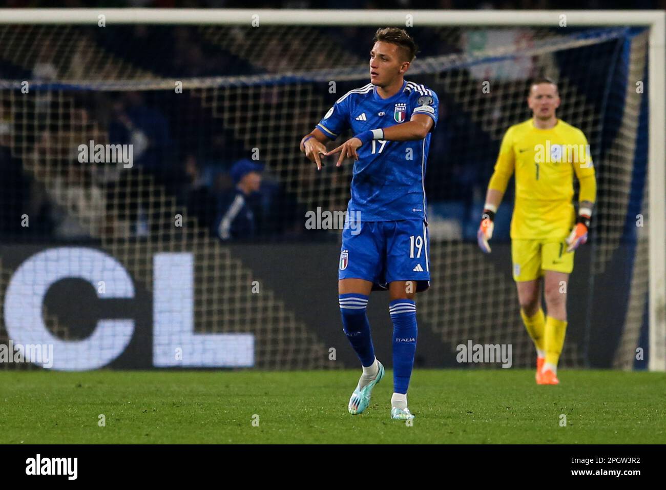 Mateo Retegui celebrates scoring for Italy Stock Photo - Alamy