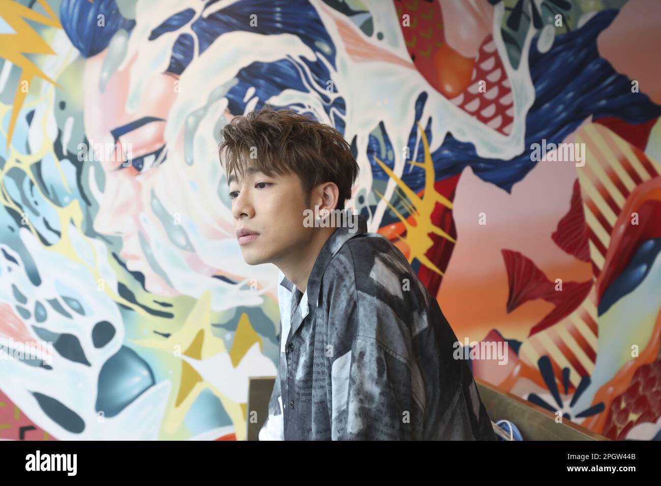 Singer song writer Kaho Hung photographed in Kowloon Bay. 31MAY22 SCMP / Xiaomei Chen Stock ...