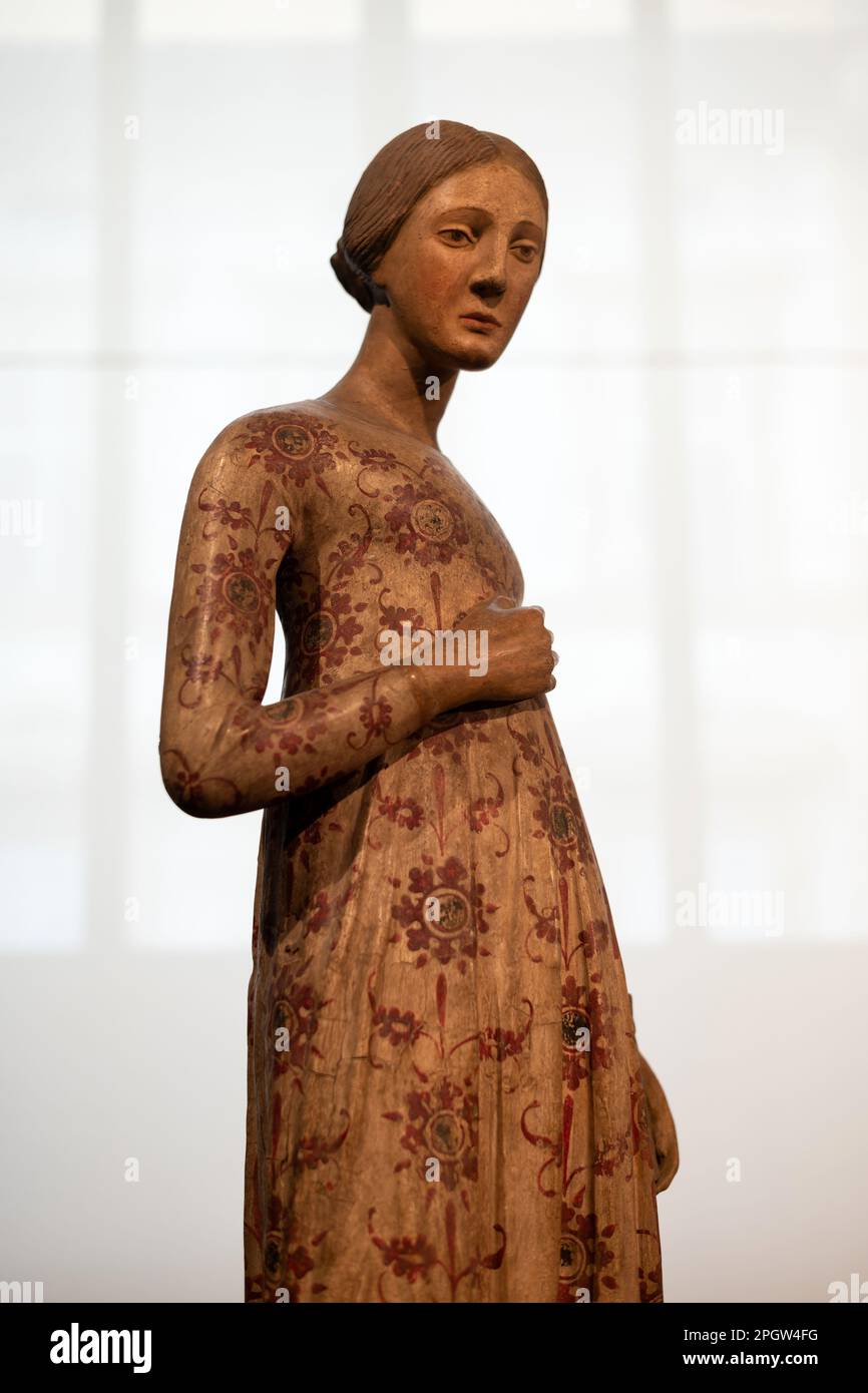 Siense School, early fifteenth-century, Virgin at the Annunciation ...