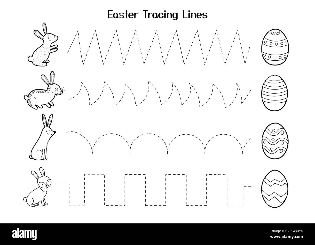 Worksheet tracing lines hi-res stock photography and images - Alamy