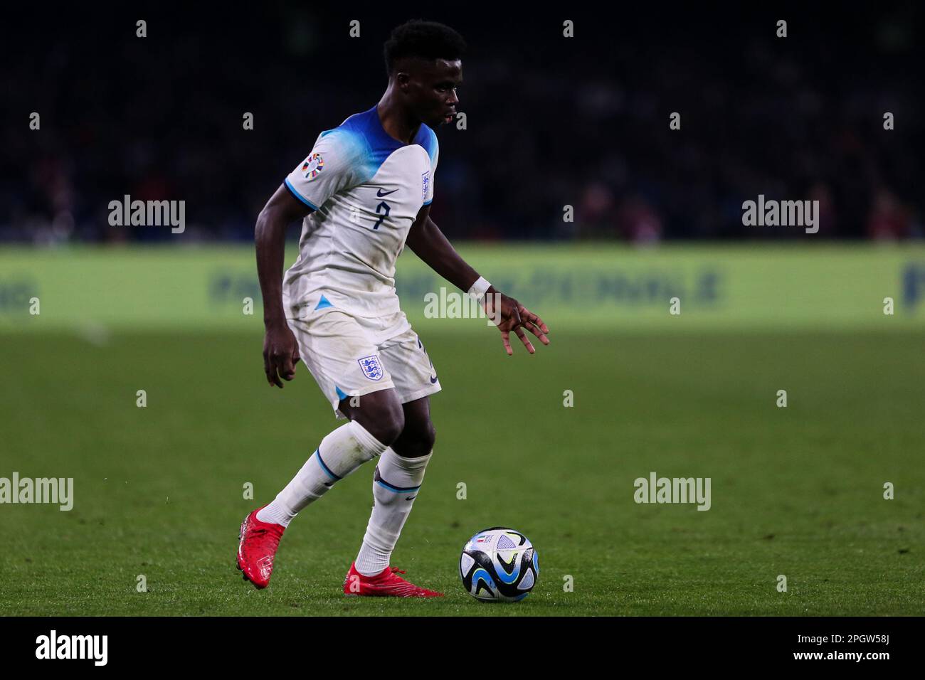 Bakayo Saka, England player Stock Photo - Alamy