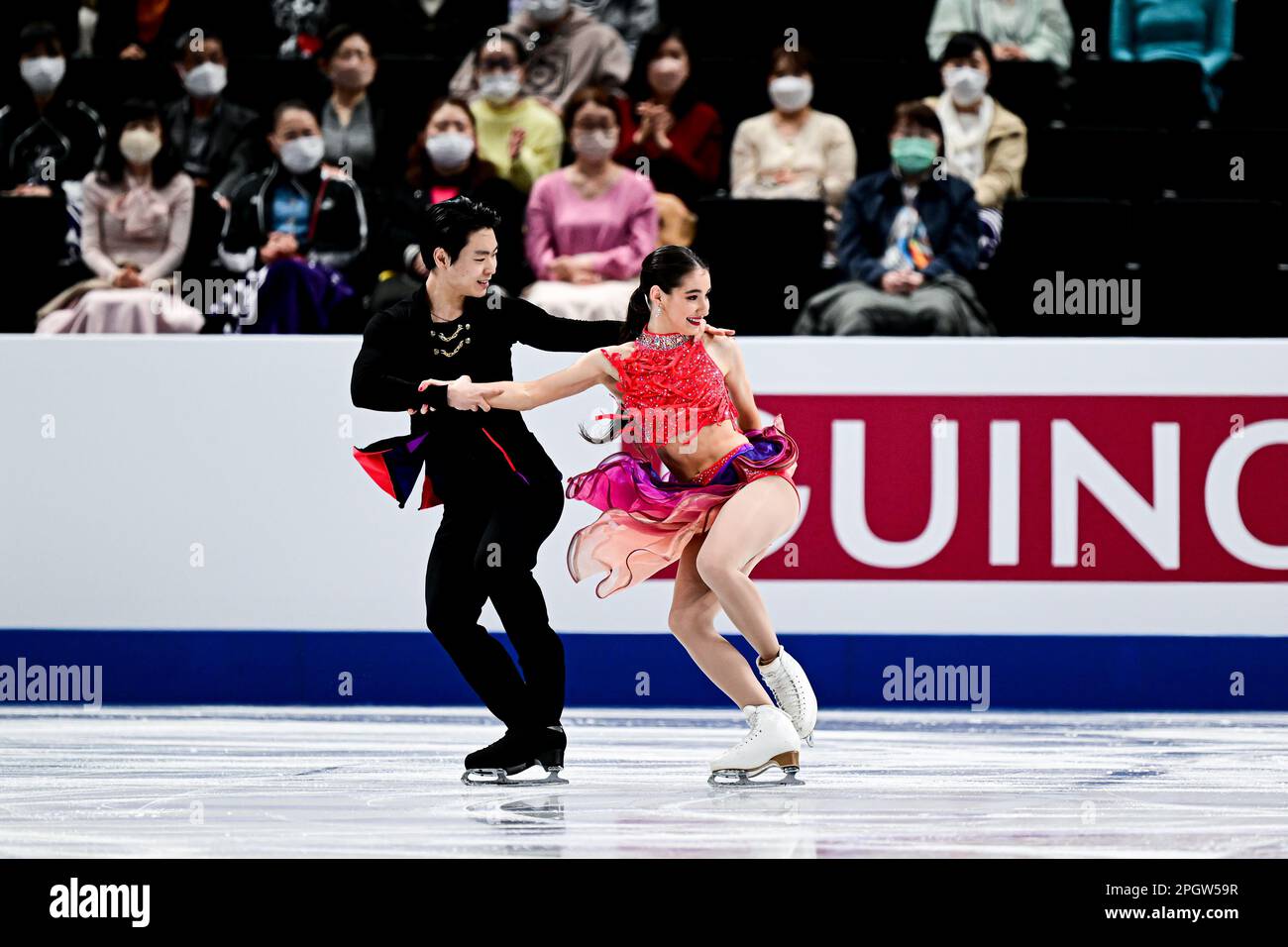 Charlotte LAFOND-FOURNIER & Richard Kang In KAM (NZL), during Ice Dance ...