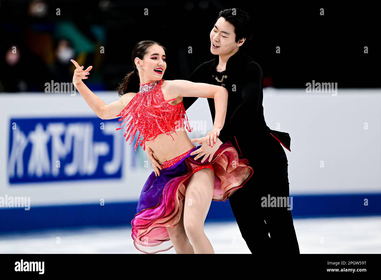 Charlotte LAFOND-FOURNIER & Richard Kang In KAM (NZL), during Ice Dance ...