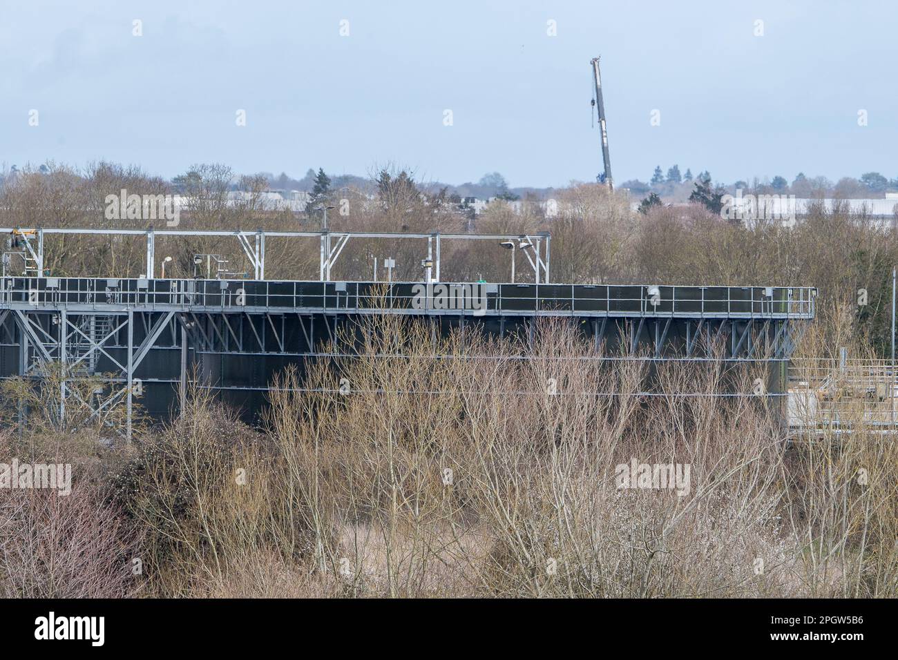 Eton Wick, Windsor, Berkshire, UK. 24th March, 2023. Work appears to be ...