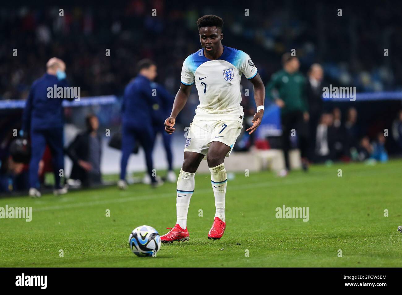 Bakayo Saka, England player Stock Photo - Alamy