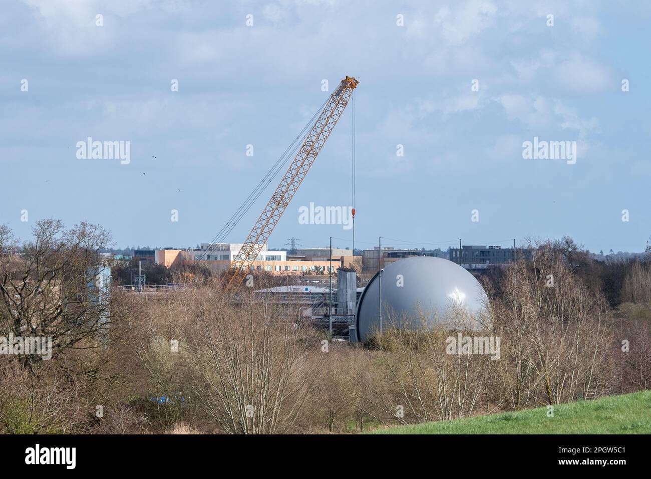 Eton Wick, Windsor, Berkshire, UK. 24th March, 2023. Work appears to be ...