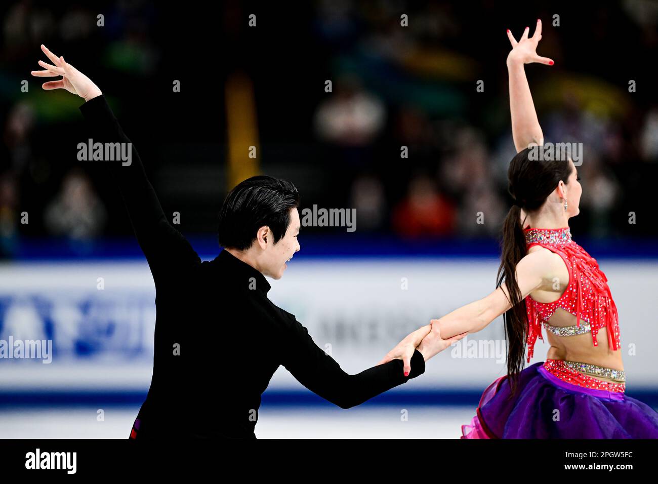 Charlotte LAFOND-FOURNIER & Richard Kang In KAM (NZL), during Ice Dance ...