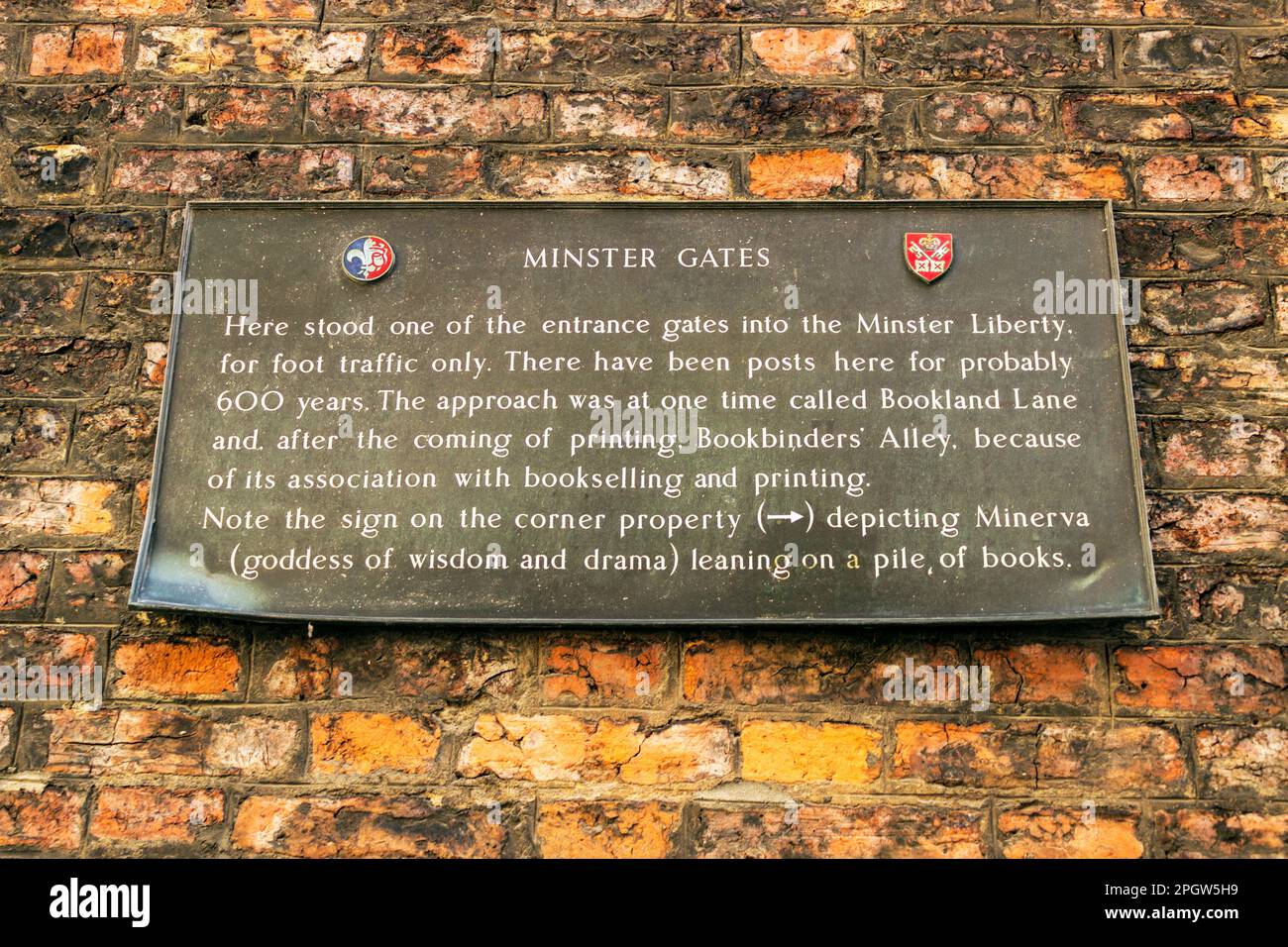 Plaque york minster hi-res stock photography and images - Alamy
