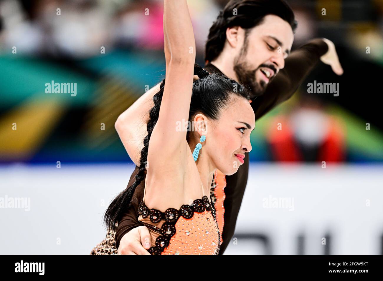 Jennifer JANSE VAN RENSBURG & Benjamin STEFFAN (GER), during Ice Dance ...