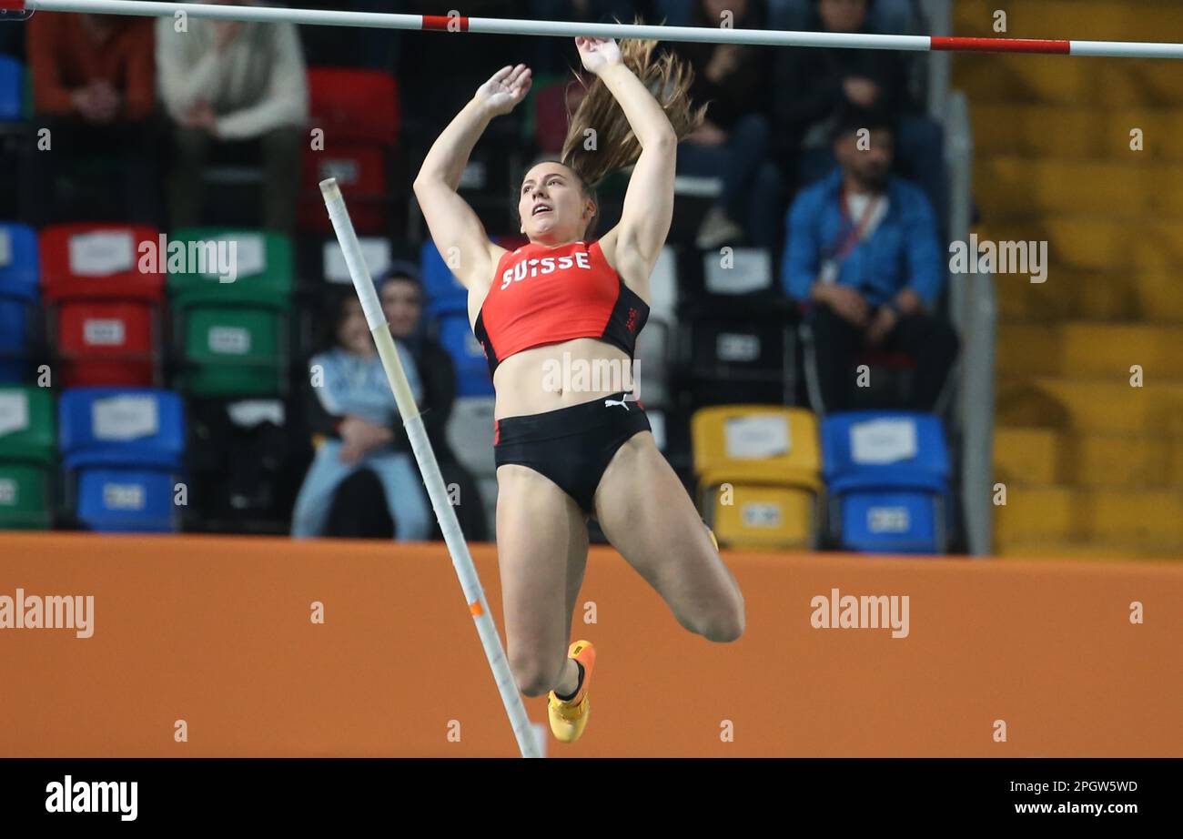 Angelica MOSER of Switzerland Pole Vault Women Final during the ...