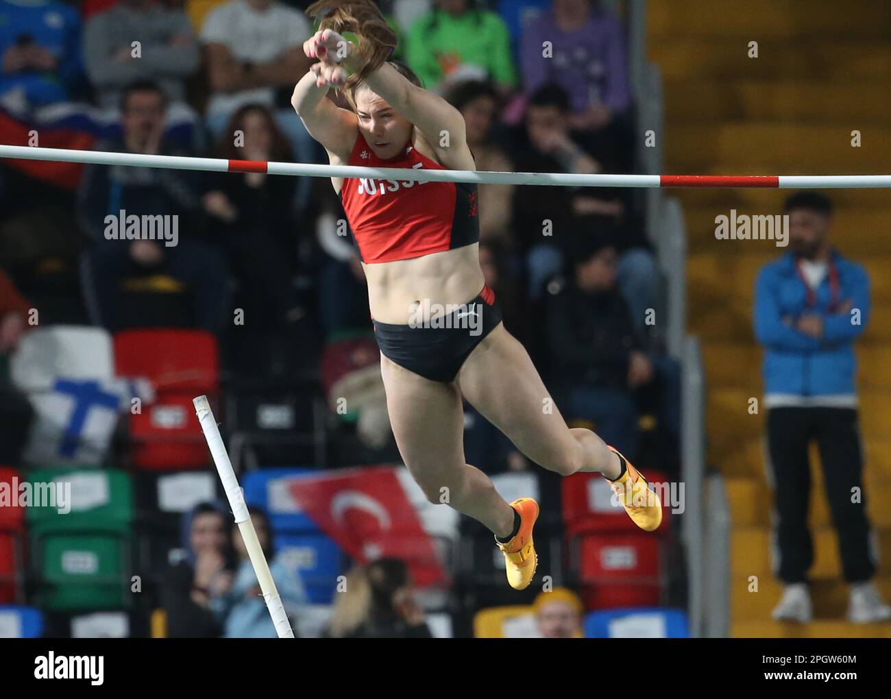 Angelica MOSER of Switzerland Pole Vault Women Final during the ...