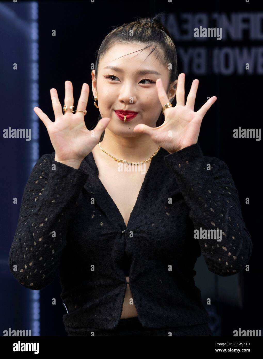 24 March 2023 – Seoul, South Korea: South Korean choreographer Leejung, attends the photocall ...