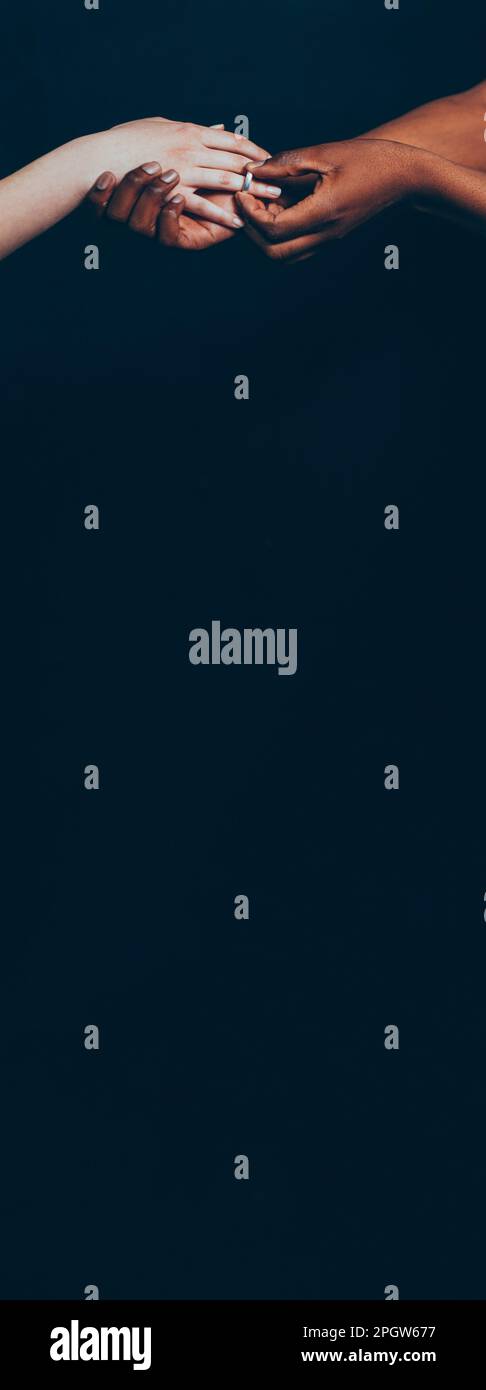 interracial marriage loving multiethnic couple Stock Photo - Alamy