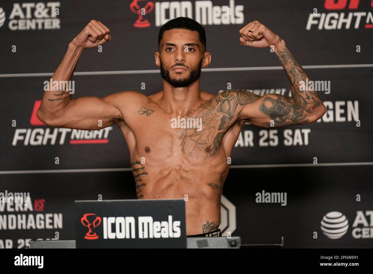 SAN ANTONIO, TX, USA. 24th Mar, 2023. SAN ANTONIO, TX - March 24: Lucas ...