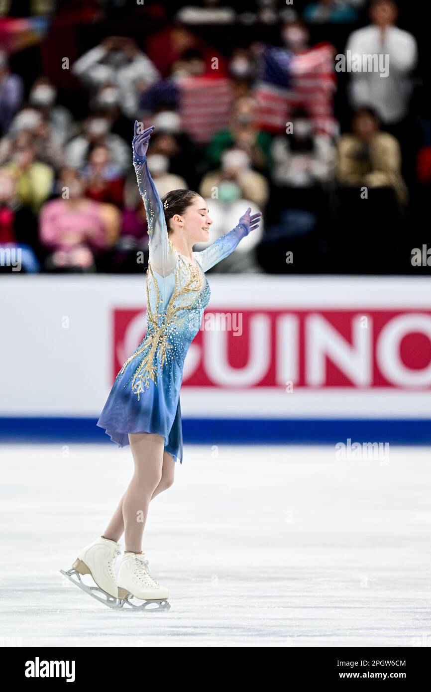 Isabeau LEVITO (USA), during Women Free Skating, at the ISU World ...