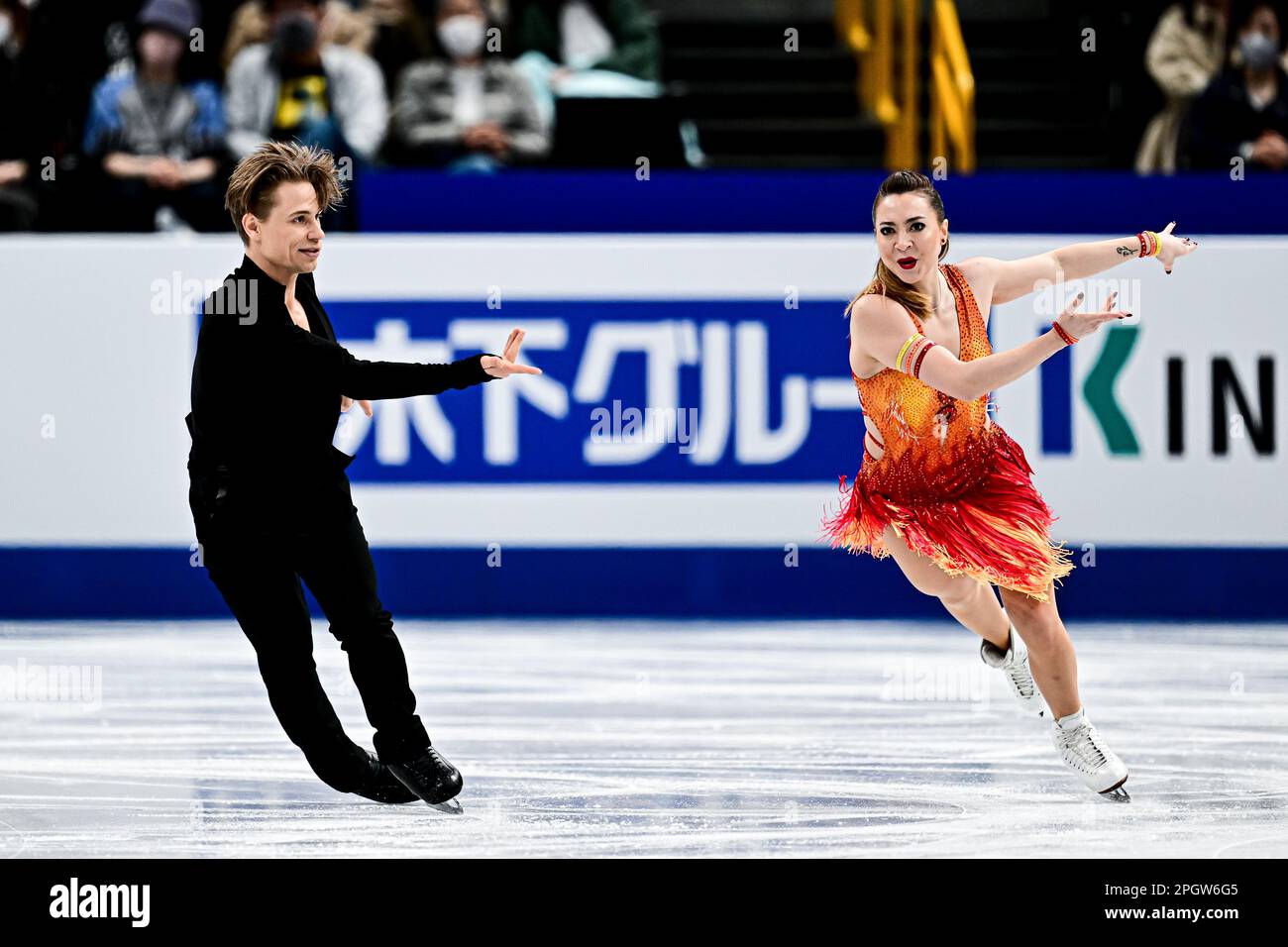 Allison REED & Saulius AMBRULEVICIUS (LTU), during Ice Dance Rhythm ...