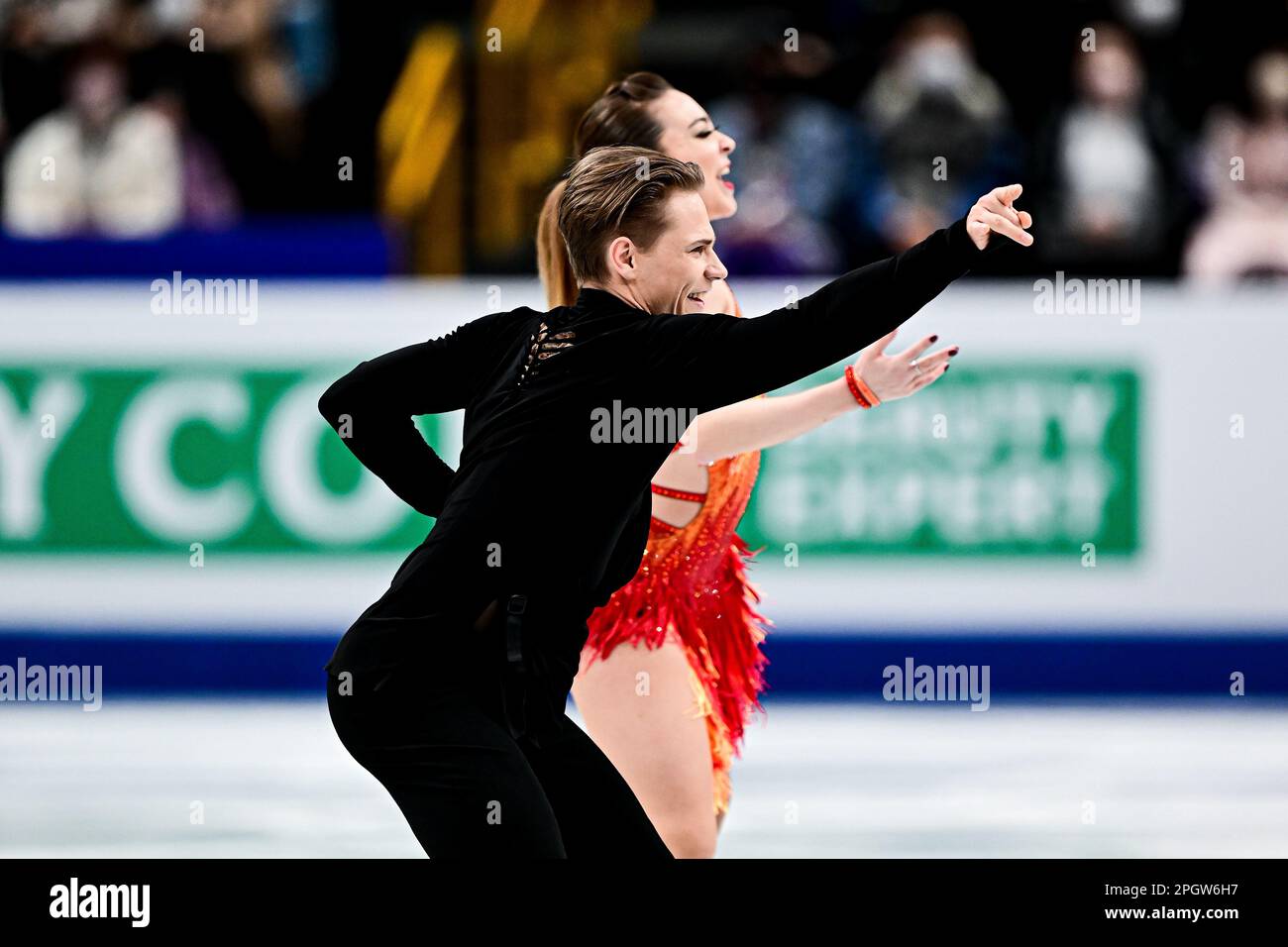 Allison REED & Saulius AMBRULEVICIUS (LTU), during Ice Dance Rhythm ...